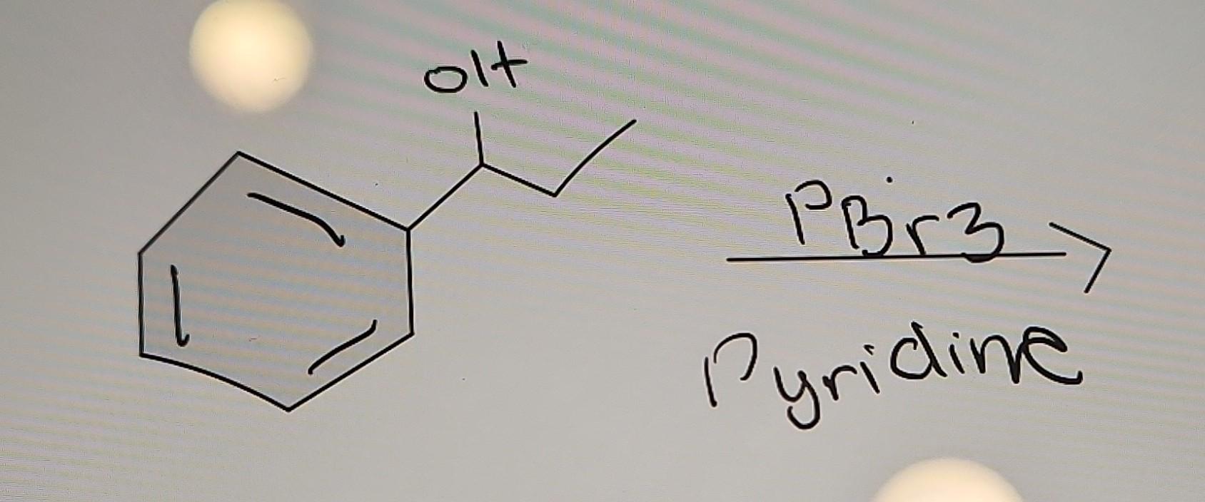 Solved Pyridine PBr3 | Chegg.com