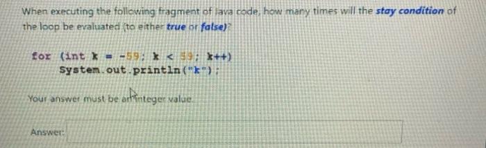Solved When executing the following fragment of lava code, | Chegg.com