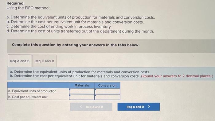 Solved Easy Incorporated uses the FIFO method in its process | Chegg.com