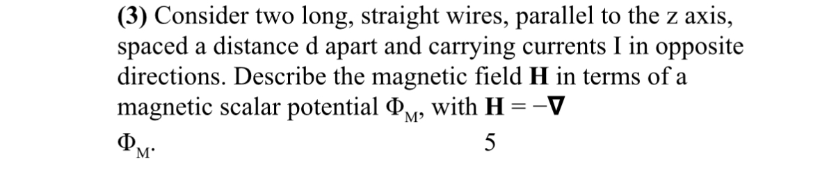Solved (3) ﻿Consider two long, straight wires, parallel to | Chegg.com