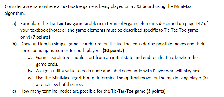 Solved Consider a scenario where a Tic-Tac-Toe game is being | Chegg.com