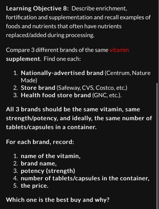 Solved Learning Objective 8: Describe enrichment, | Chegg.com