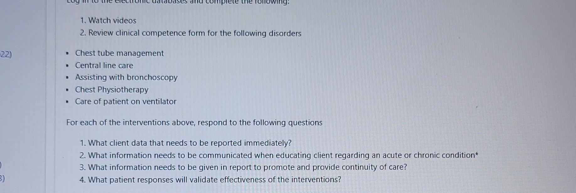 Solved For each of the interventions above, respond to the | Chegg.com