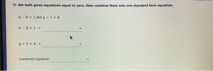 Solved 30. Set both given equations equal to zero, then | Chegg.com