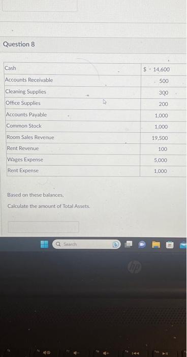 Solved Based on these balances. Calculate the amount of | Chegg.com