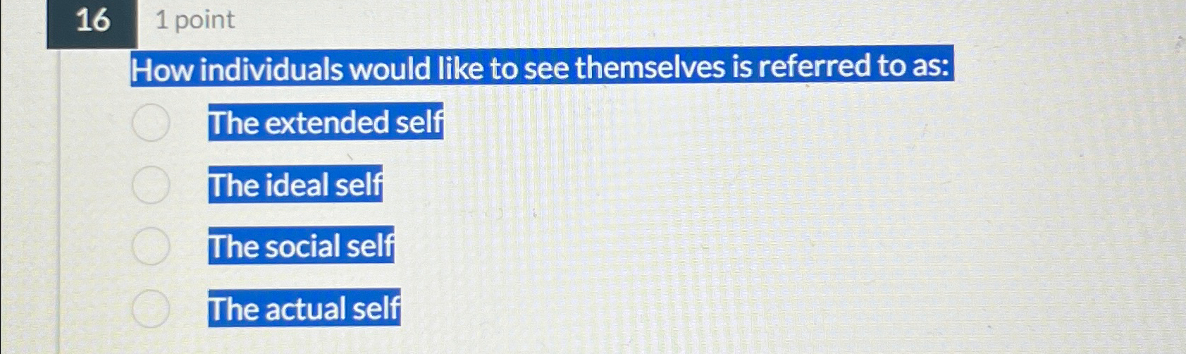 Solved 161 ﻿pointHow individuals would like to see | Chegg.com