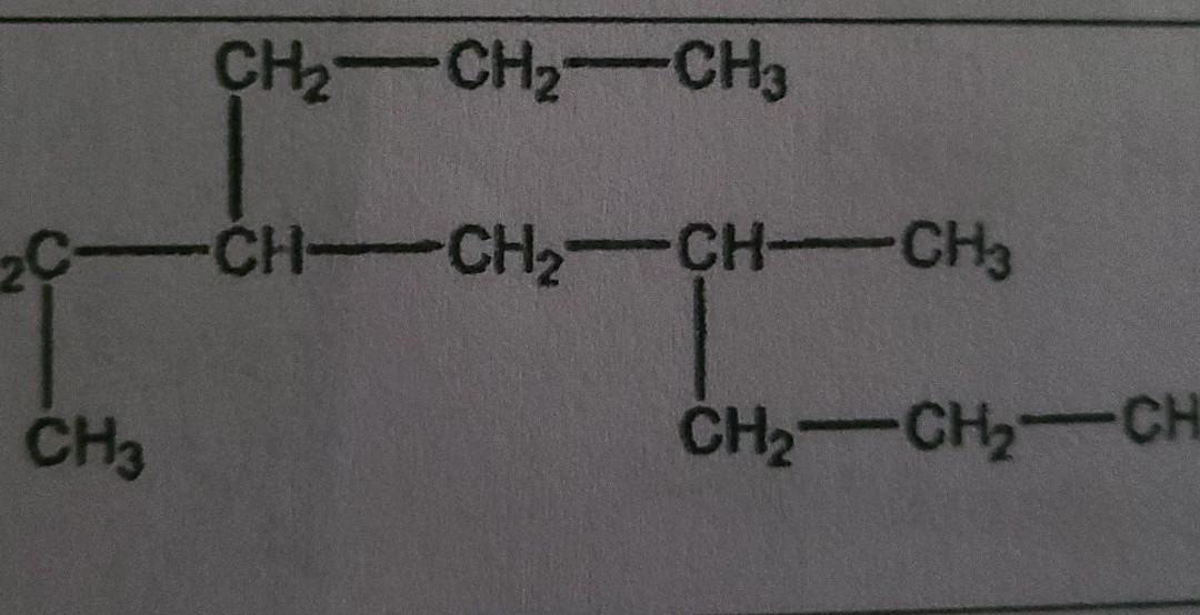 Solved CH2CH2CH3 2CCH-CH2CH-CH3 CH3 CH2 - CH2 - CH -h 6 | Chegg.com