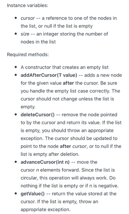 Solved Java The Task Is To Create A Doubly Linked Circular 0616