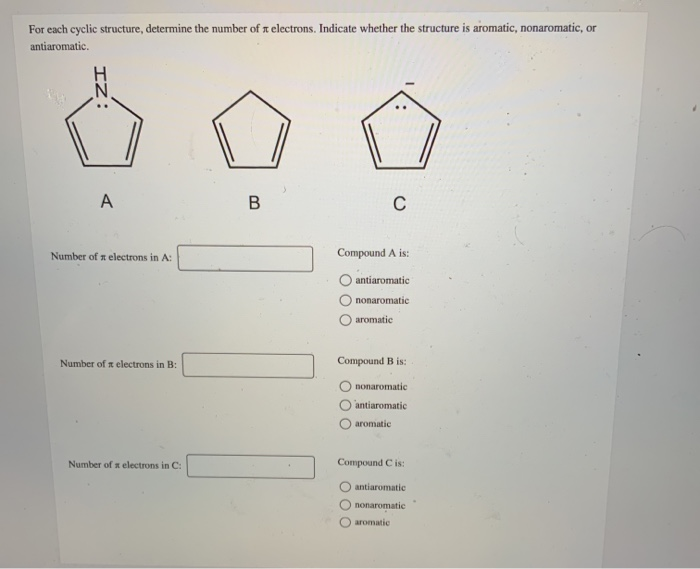 Solved electrons. Indicate whether the structure is | Chegg.com