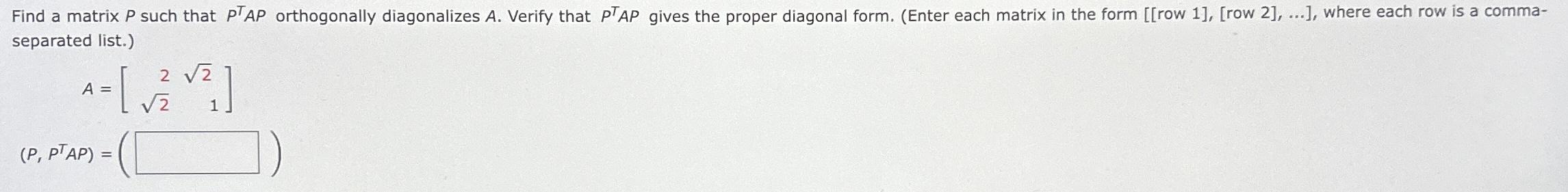 Solved separated list.) | Chegg.com