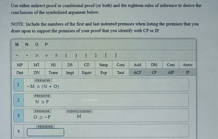 Solved Use either indirect proof or conditional proof (or | Chegg.com