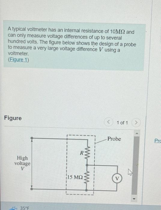Solved A typical voltmeter has an internal resistance of | Chegg.com