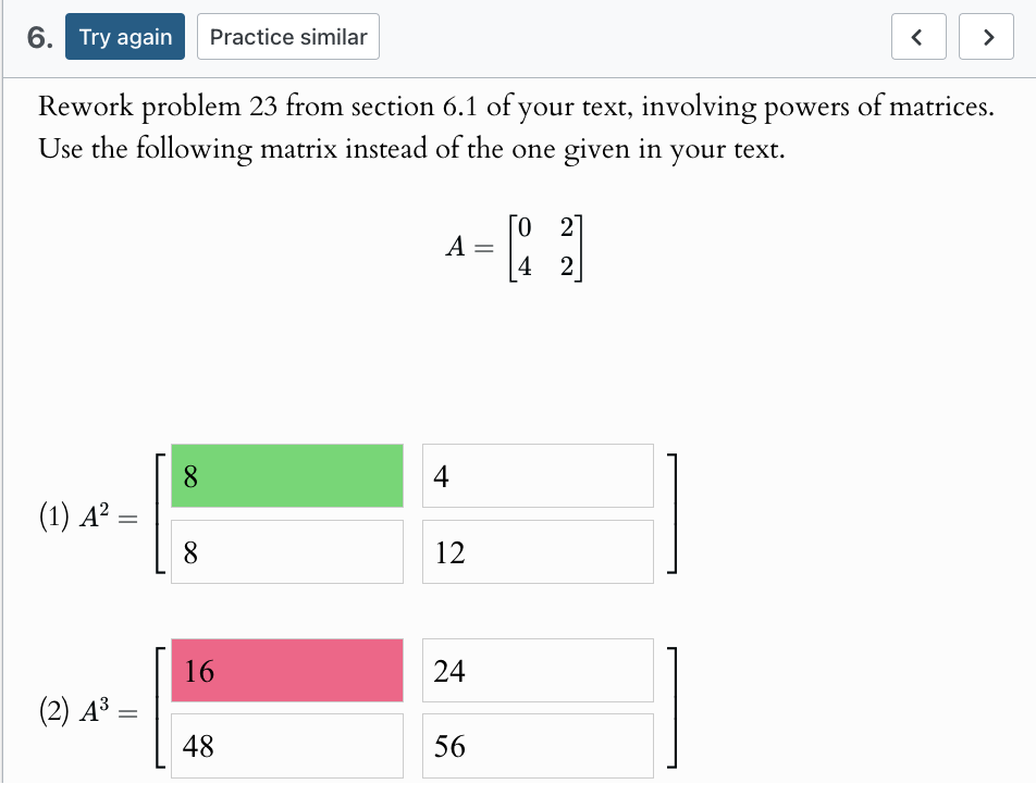 Solved Rework problem 23 ﻿from section 6.1 ﻿of your text, | Chegg.com
