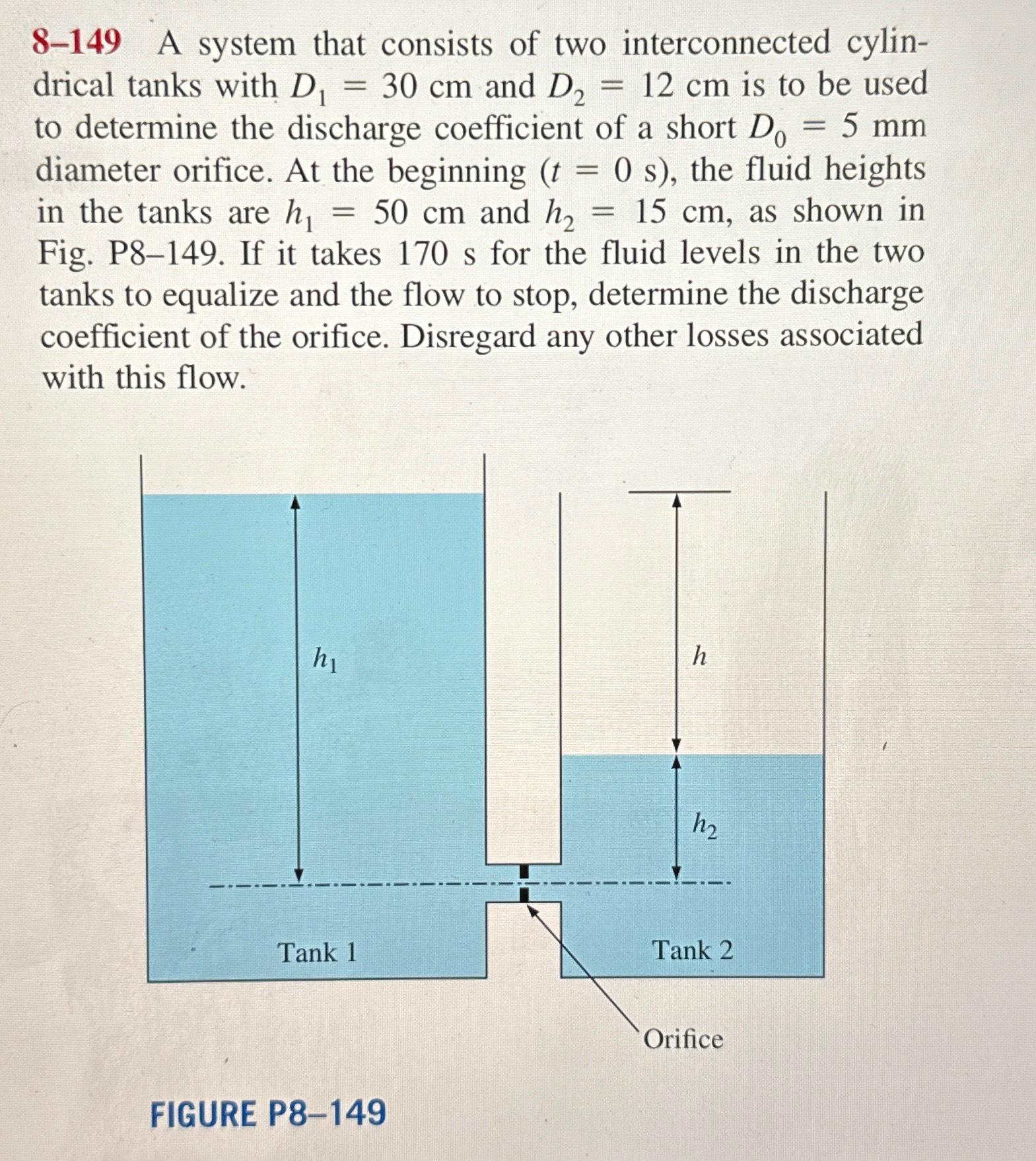 Solved 8-149 ﻿A system that consists of two interconnected | Chegg.com