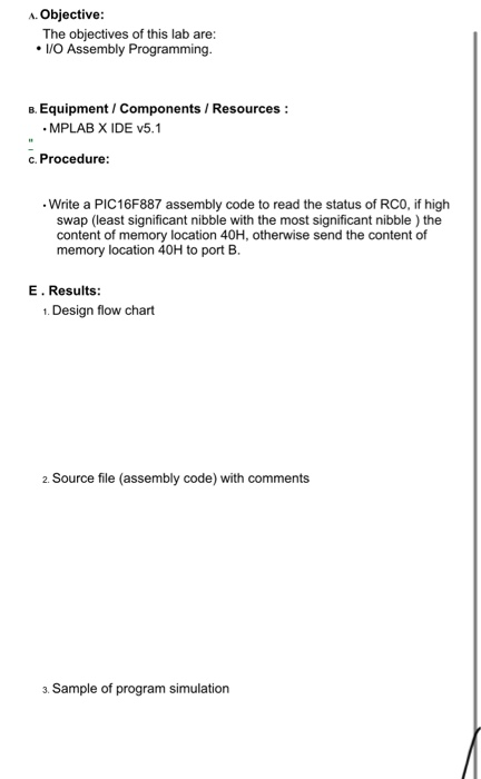 A Objective: The objectives of this lab are: • | Chegg.com