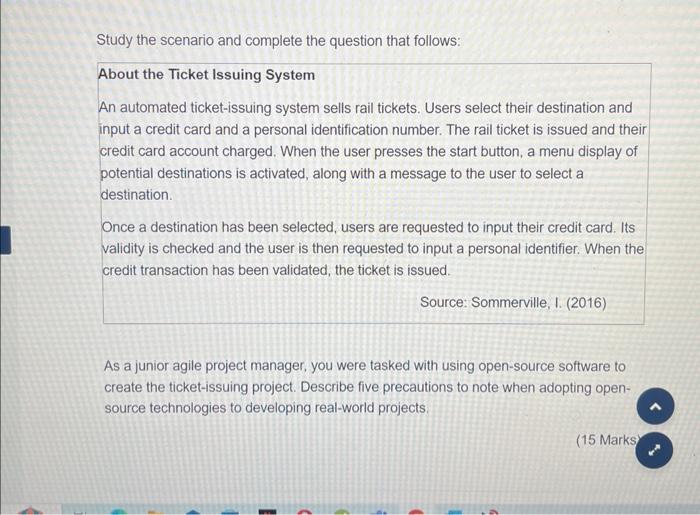 Solved Study the scenario and complete the question that | Chegg.com
