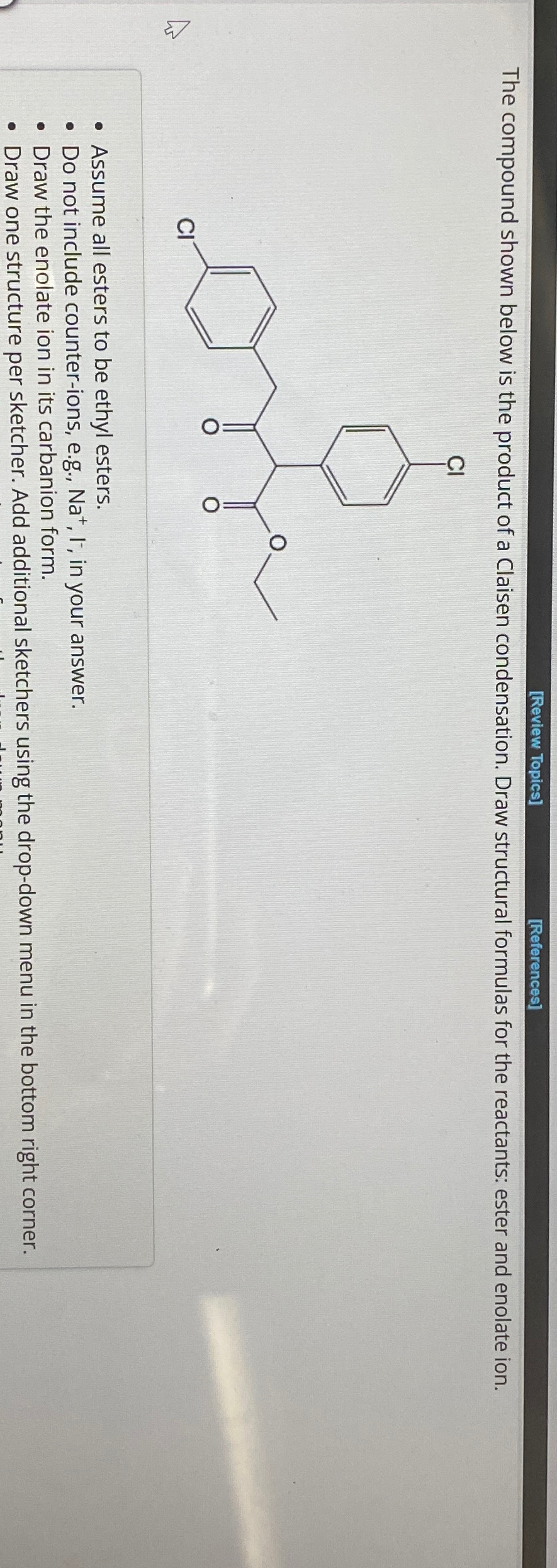 Solved [Review Topics][References]The compound shown below | Chegg.com