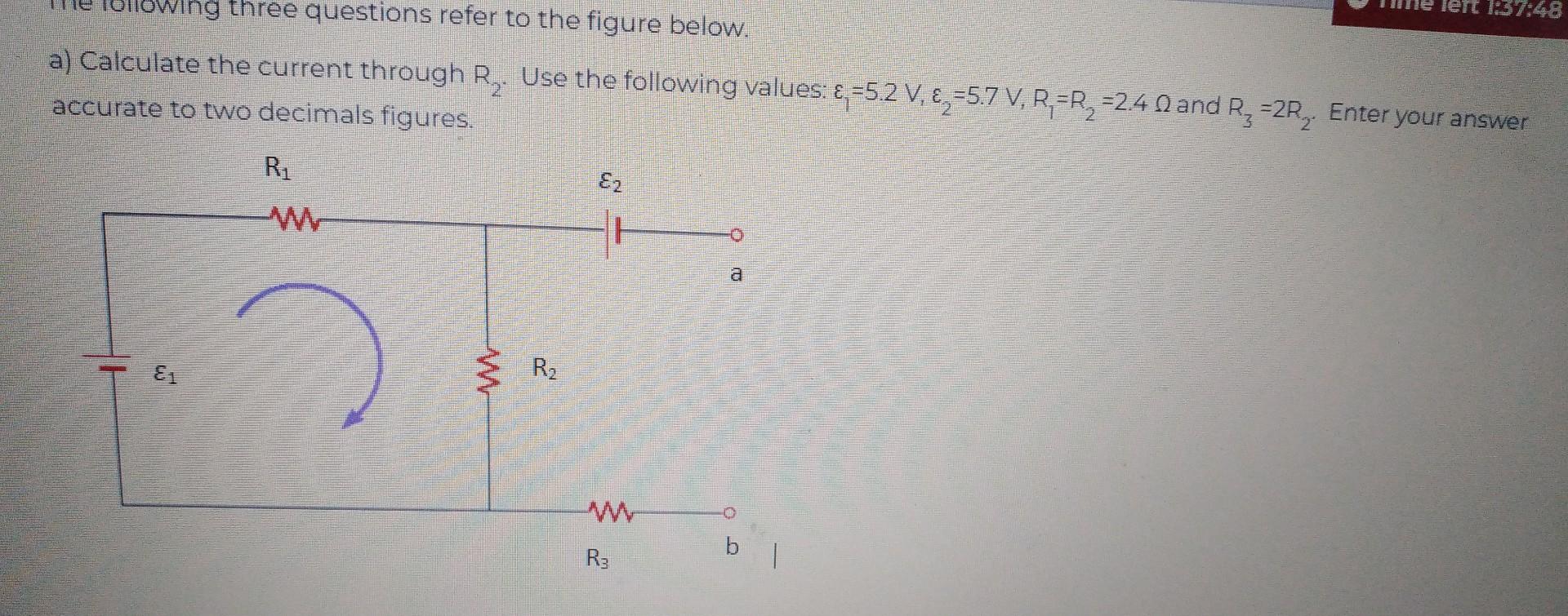 Solved b) Calculate the potential difference between points | Chegg.com