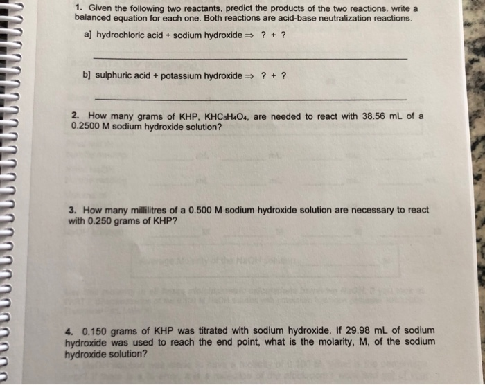 Solved VAUVA 1. Given the following two reactants, predict | Chegg.com Solved VAUVA 1. Given the following two reactants, predict | Chegg.com