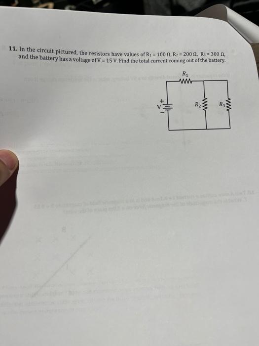Solved 11. In the circuit pictured, the resistors have | Chegg.com