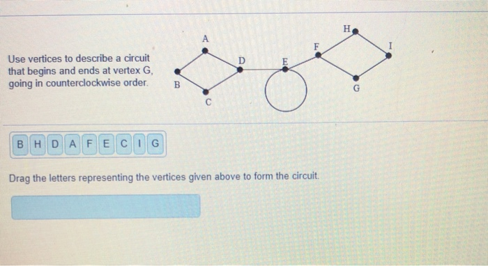 Solved Use vertices to describe a circuit that begins and | Chegg.com