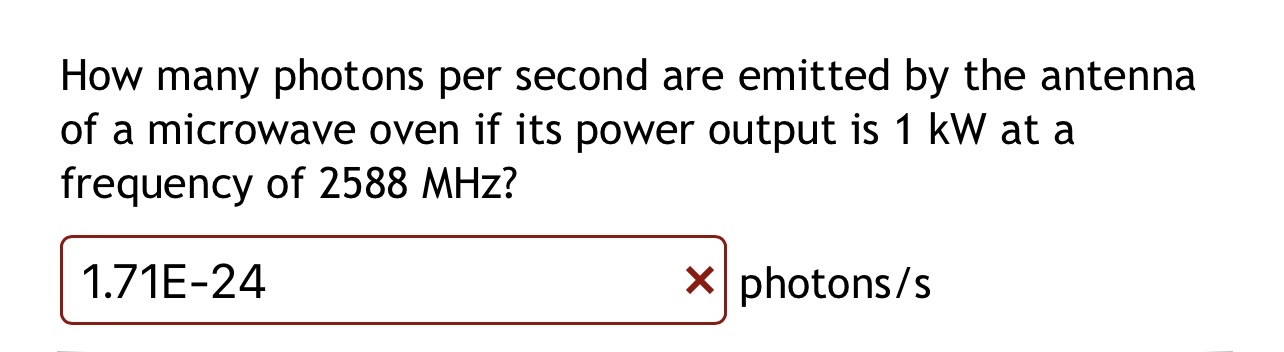 Solved How many photons per second are emitted by the | Chegg.com