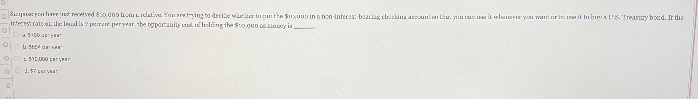 Solved Suppose you have just received $10,000 ﻿from a | Chegg.com