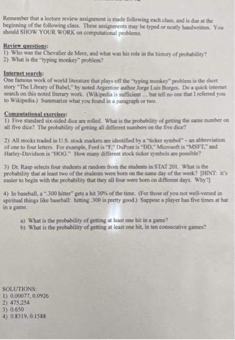 Solved just computational 3 and 4 please and of course show | Chegg.com