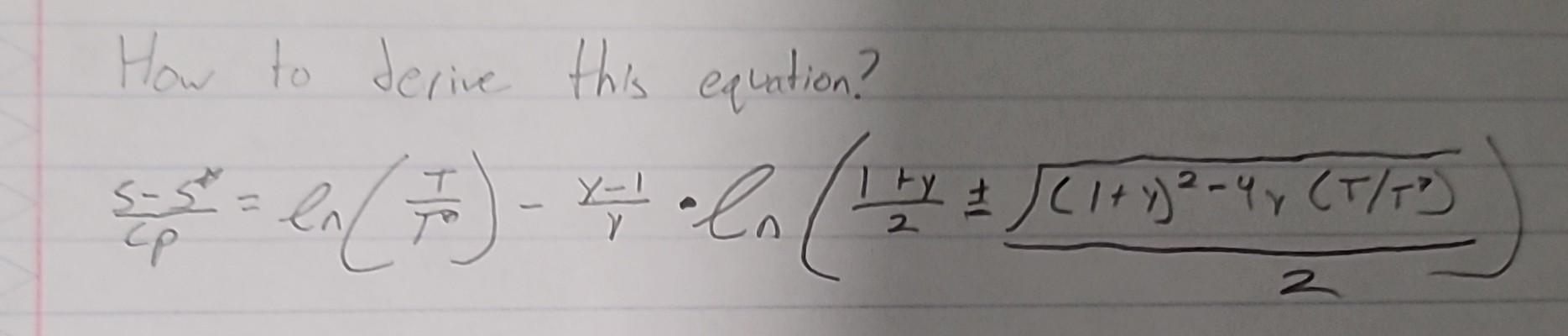 Solved How to derive this equation? | Chegg.com