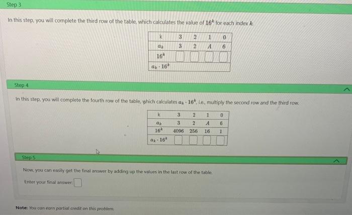 Solved Given a hexadecimal number akak−1…a1a0. we can | Chegg.com