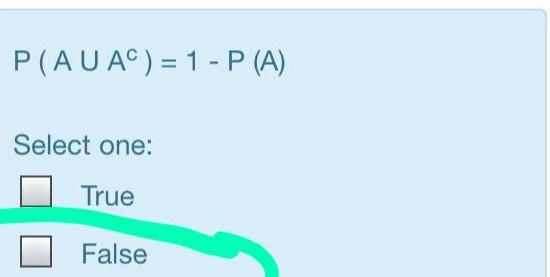 Solved P(AUB) = P(A) + P (B) for any A & B two subsets of a | Chegg.com