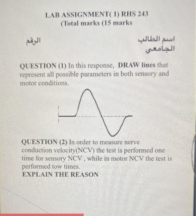 ‏QUESTION ( 1 ) In this response , DRAW lines that | Chegg.com