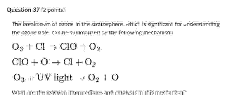 Solved Question 37 /2 ﻿pointsThe brealdown bo ezome in the | Chegg.com
