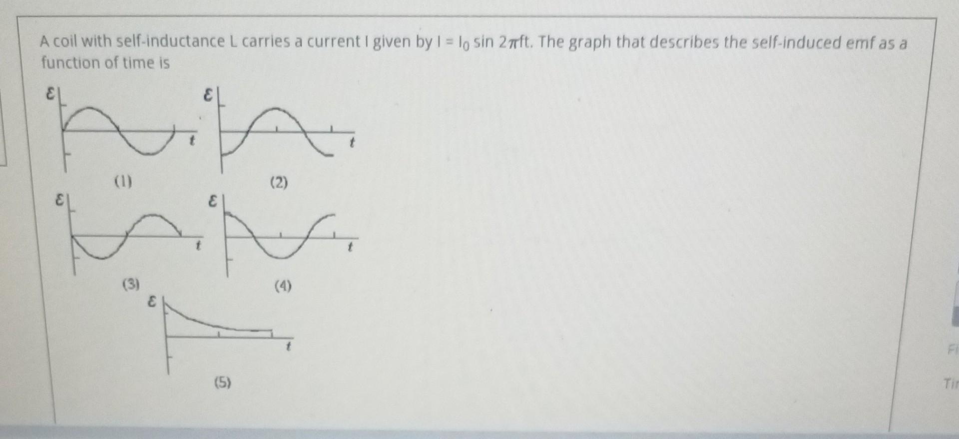 Solved A coil with self-inductance L carries a current I | Chegg.com