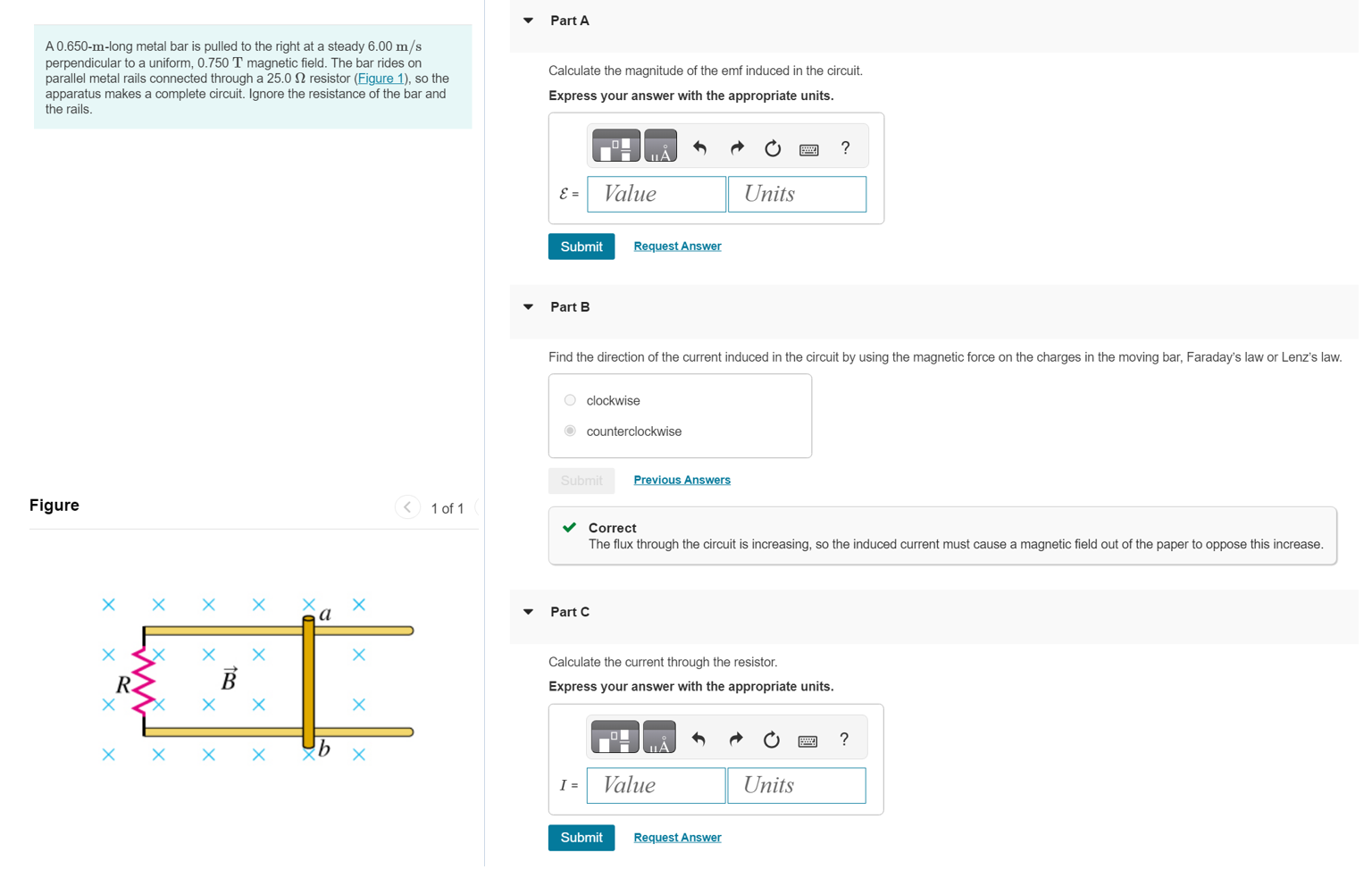 Solved I have finished part B, ﻿but need parts A and C. | Chegg.com
