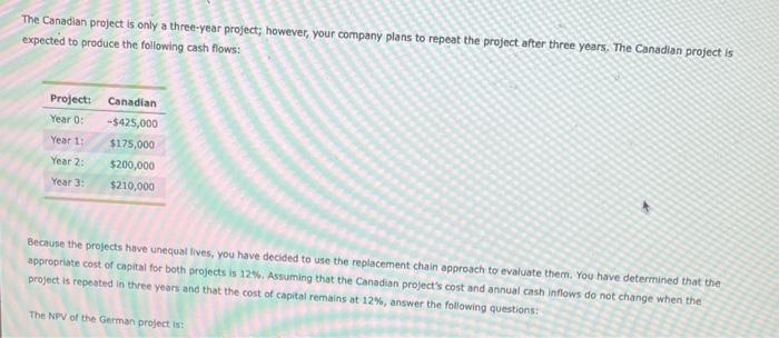 Solved 12. The replacement chain approach - Evaluating | Chegg.com