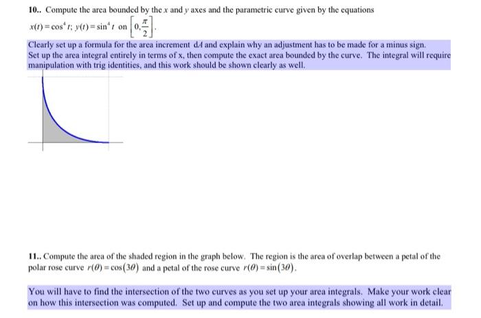 Solved x(t)=cos4t;y(t)=sin4t on [0,2π] Clearly set up a | Chegg.com