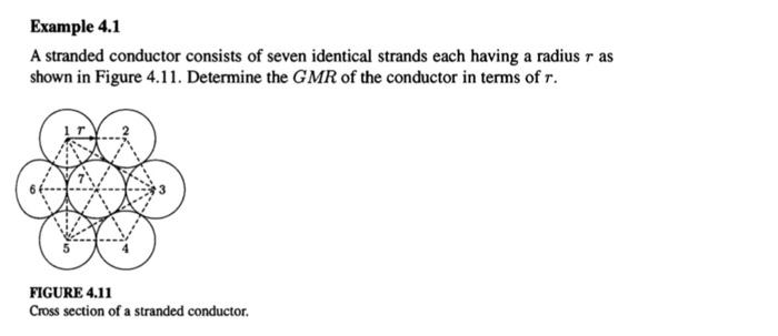 Solved Example 4.1 A stranded conductor consists of seven | Chegg.com