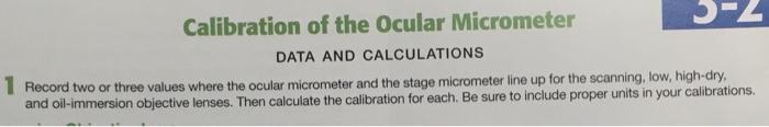 Solved High-Dry Objective Lens Stage Micrometer (um) Ocular | Chegg.com