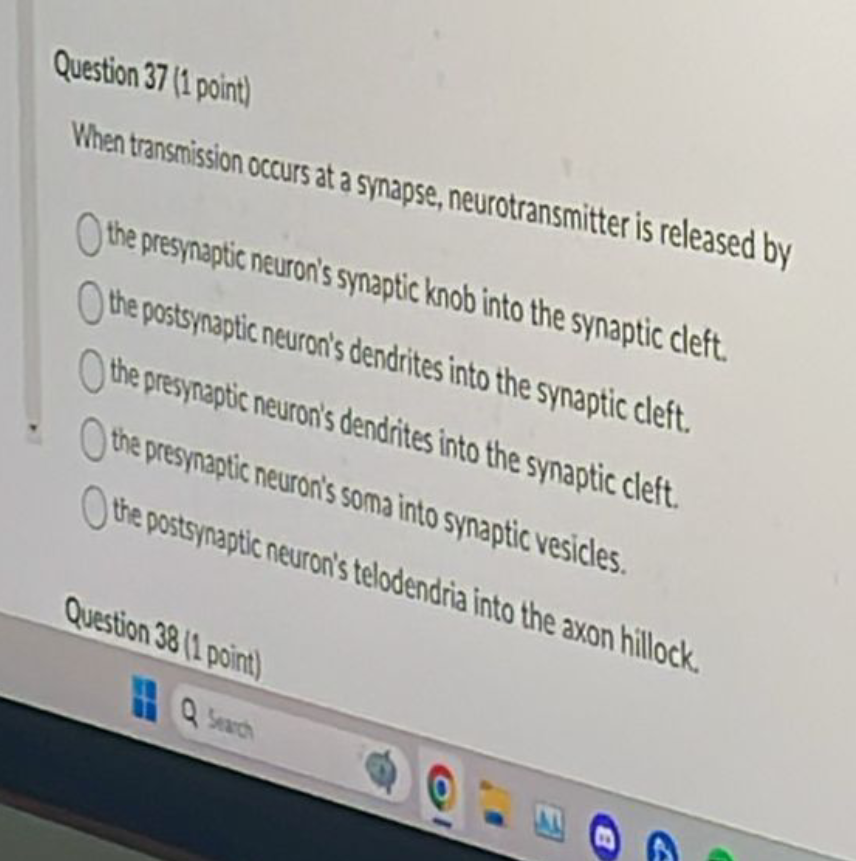Solved Question 37 (1 ﻿point)When transmission occurs at a | Chegg.com