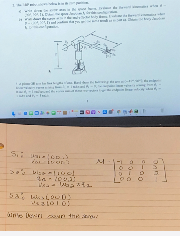 Solved Evaluate foward kenimatics in matlab need help with | Chegg.com