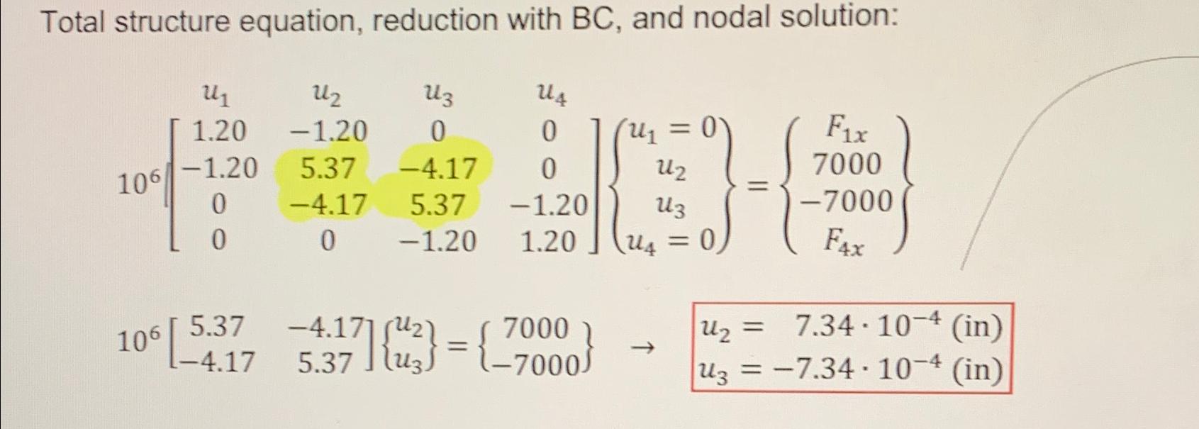 Solved How do you work out the solutions U2,U3/Total | Chegg.com