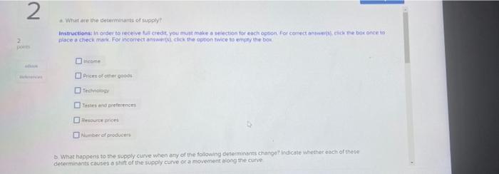 Solved 2 Write the terminants of supply Instructions in | Chegg.com