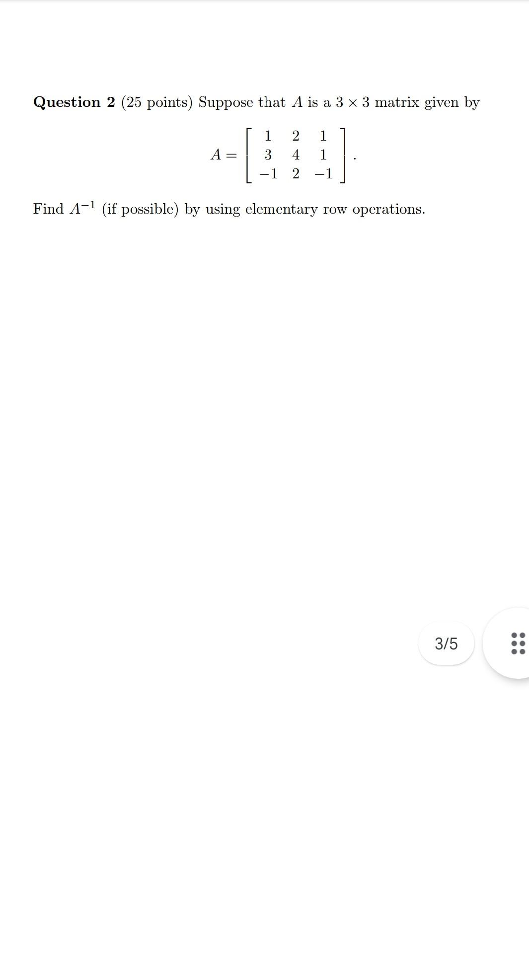 Solved Question 1(8+8+8=24 points ) Find the value(s) of a | Chegg.com