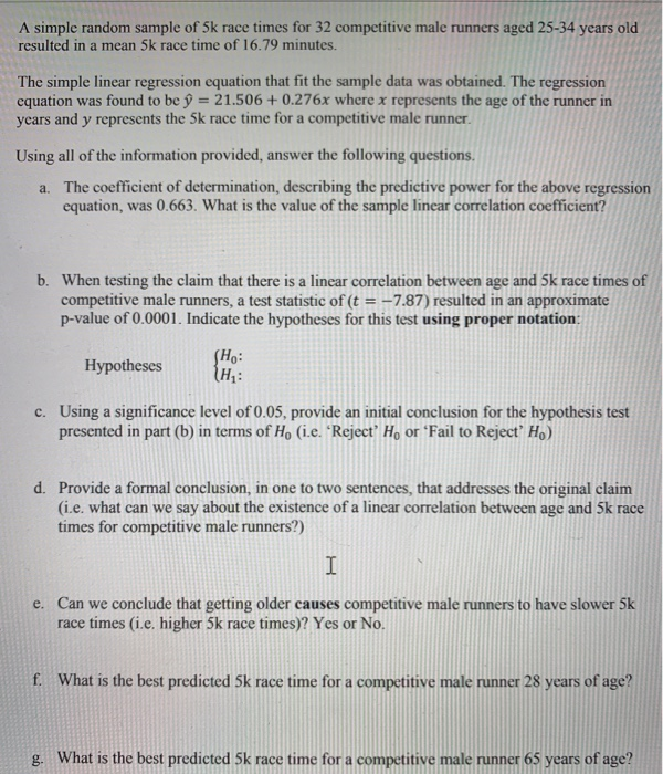 Solved A Simple Random Sample Of 5k Race Times For 32 Chegg solved-a-simple-random-sample-of-5k-race-times-for-32-chegg
