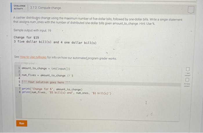 Solved A cashier distributes change using the maximum number | Chegg.com