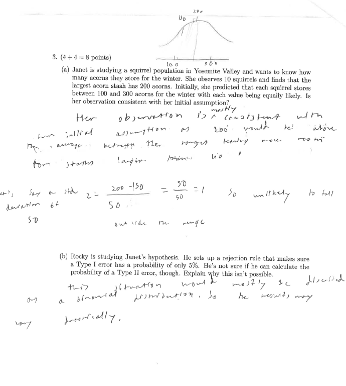 Solved 3. \( (4+4=8 \) ﻿points \( ) \)(a) ﻿Janet is studying | Chegg.com