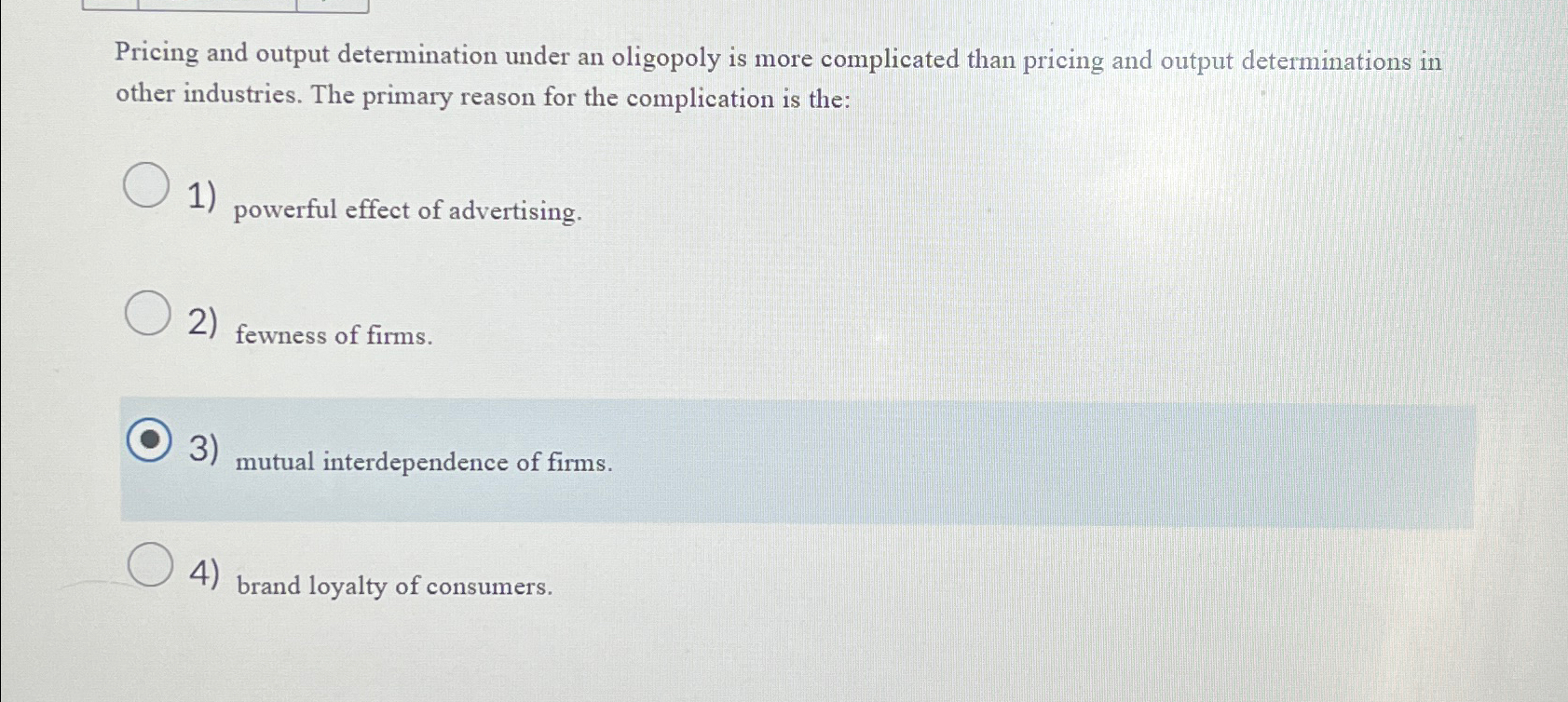 Solved Pricing and output determination under an oligopoly | Chegg.com