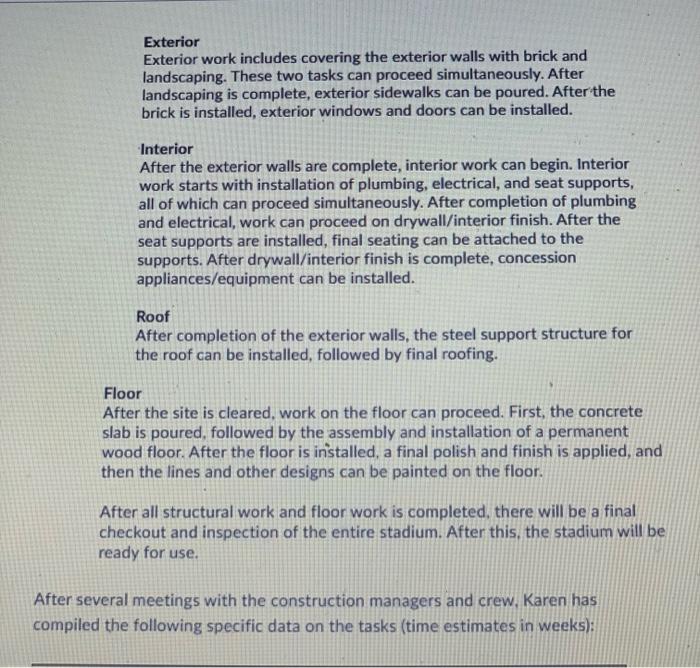 Solved Project 15.1 - The Century Engineering Company Karen | Chegg.com