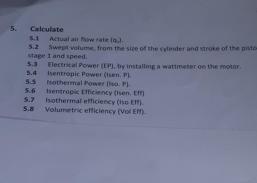 Solved DATA SHEET: Air box orifice.............mm, | Chegg.com